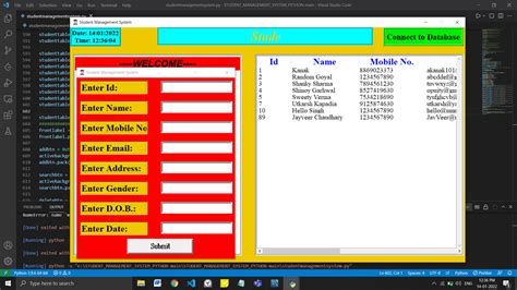 Github Konan Student Management System A Small Python Project That Uses Tkinter For
