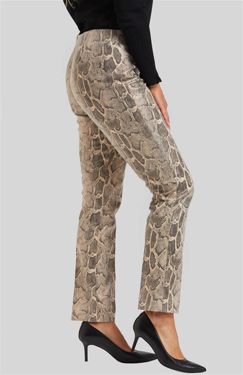 Faux Leather Python Annie Pull On Pant Final Sale Peace Of Cloth