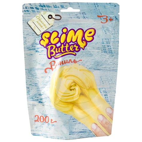 Слайм Slime «butter Slime песочный с ароматом ванили 200г дой пак арт 1000357 купить в