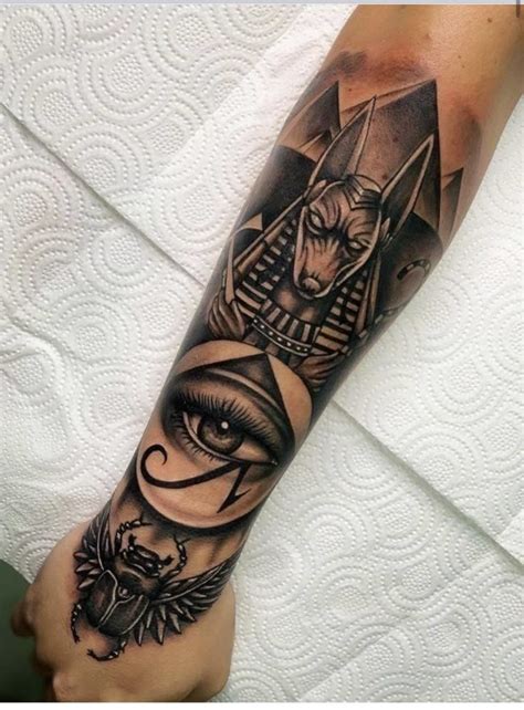 Pin By Jona Mendez On Anubis Egyptian Tattoo Sleeve Egyptian Eye