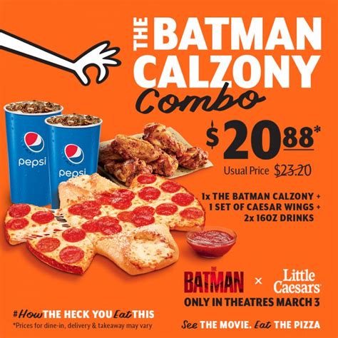 ‘the Batman Little Caesars® Pizza Releases A Bat Shaped Pepperoni