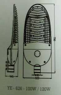 Lampu Jalan Pju Led Watt Watt Watt Watt Toko Cahaya Glodok