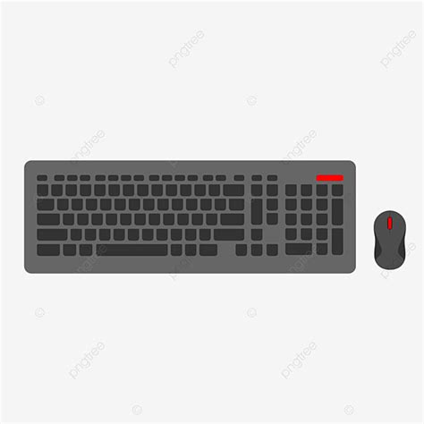 Computer Keyboard Mouse Vector Design Images Flat Wind Keyboard And
