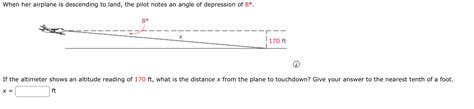 Solved If The Altimeter Shows An Altitude Reading Of 170ft