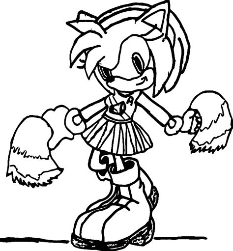 Amy Rose Ausmalbilder Zum Ausdrucken Kostenlose Malvorlagen Zum Ausmalen