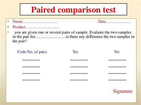 Sensory Evaluation Of Food Products