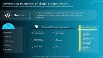 IoT Smart Homes Automation Powerpoint Presentation Slides IoT CD PPT PowerPoint