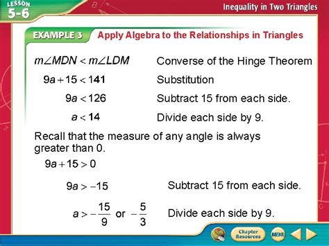 Use The Hinge Theorem And Its Converse A