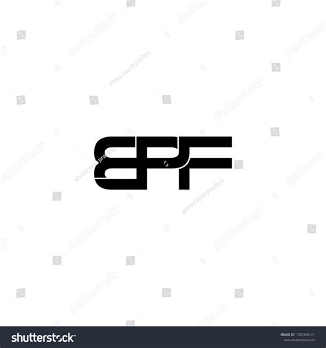 Bpf Letter Original Monogram Logo Design Stock Vector Royalty Free Shutterstock