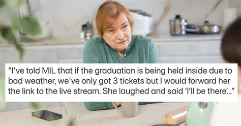 'AITA for telling my MIL she cannot attend our daughter's graduation ...