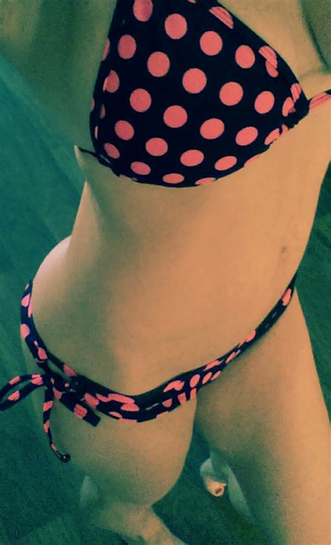 Itty Bitty Pink Polka Dot Bikini Porn Pic