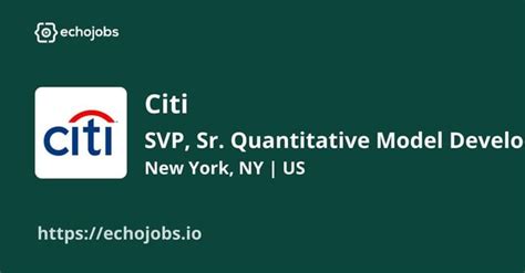 hiring svp sr quantitative model developer economic forecasting
