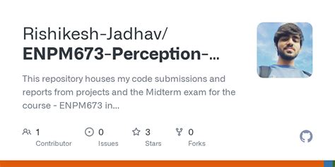 Github Rishikesh Jadhavenpm673 Perception For Autonomous Robots