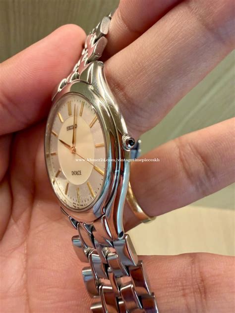 Original Rarest Vintage Seiko Dolce Mother Of Pearl Dial Quartz Jdm