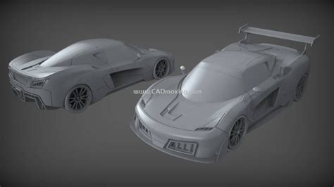 超跑汽车外形设计方案三维模型 Cad模型网海量3d模型图纸免费下载。