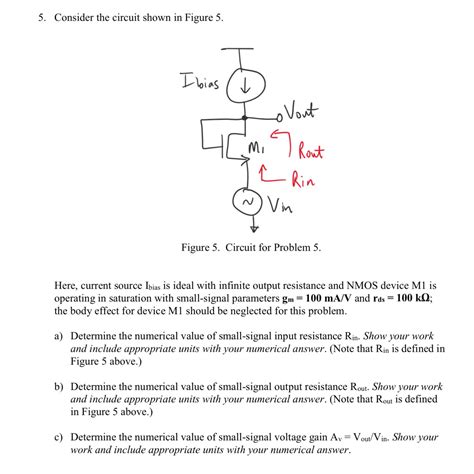 solved consider the circuit shown in figure 5 figure 5