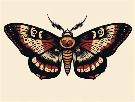 A Detailed Hand Drawn Of A Buterfly With Watercolor Vector Illustration Stock Illustration
