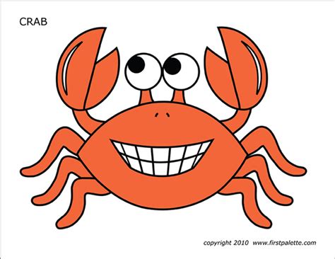 Crab Free Printable Templates And Coloring Pages