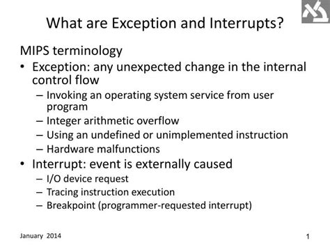 PPT What Are Exception And Interrupts PowerPoint Presentation Free Download ID 1577808