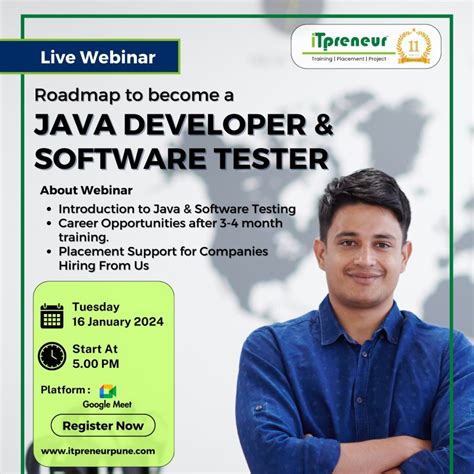 Itpreneur On Linkedin 🚀 Join Us For A Live Webinar On Java Developer