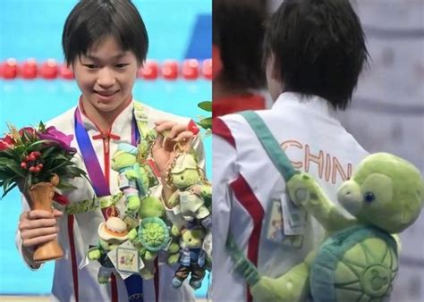 全红婵获lv赠乌龟吊饰 网民：又丑又贵或只有红妹戴著顺眼｜有片 星岛日报