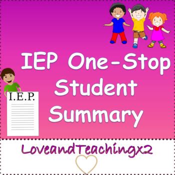 IEP Babe Summary Editable By LoveandTeachingx2 TpT