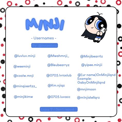 💙 𝗠ιᥒjι Nombres De Usuario Para Instagram Canciones Ideas Nombre