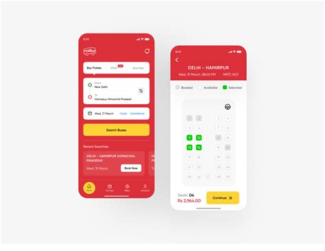 Redbus App Design Concept Behance