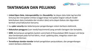 Pemanfaatan TIK Dan Pengembangan SLiMS Sebagai Sistem Otomasi Di Perpustakaan BSN PDF