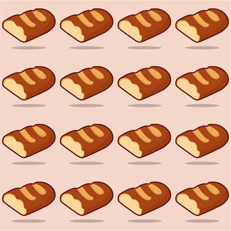 Premium Vector Bread Pattern 8