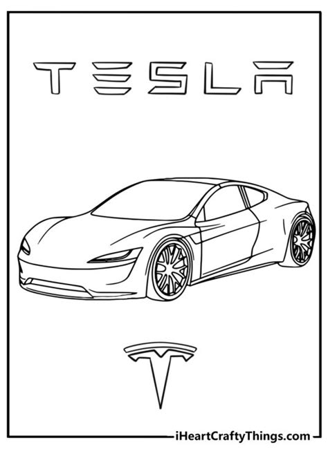 Tesla Pictures To Colour