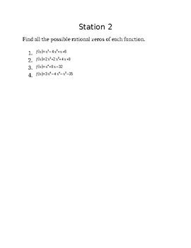 Polynomial Functions Unit Review Stations By Math Is My Superpower