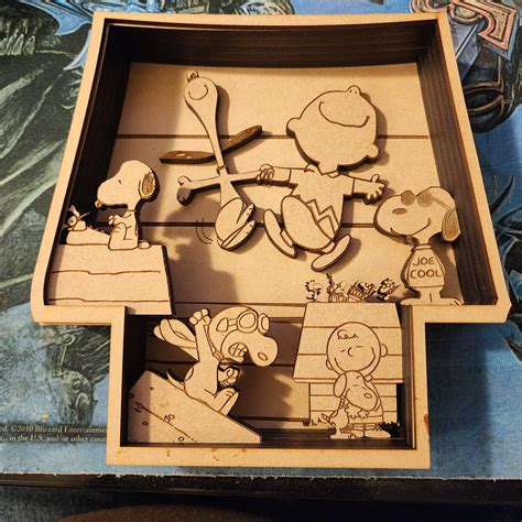 Snoopy 3d Layered Art Laser Cut File Svg Etsy