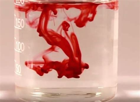 Food Coloring In Water Diffusion