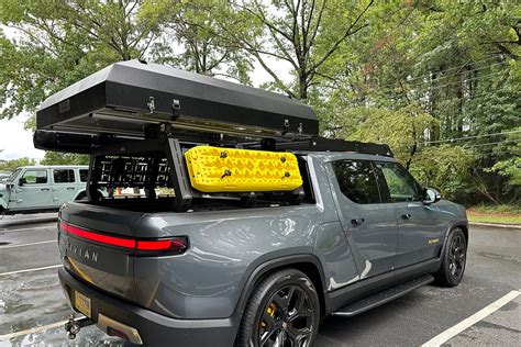 Rivian R1t Bed Rack System By Overland Ruff Rax Ev Sportline The