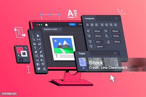 desktop publishing dan page layout design software aplikasi layar menunjukkan program untuk
