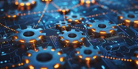 Representation Of Interconnected Cogs Symbolizing Different Elements Of