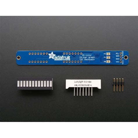 Bi Color Redgreen 24 Bar Bargraph Wi2c Backpack Kit Adafruit 1721