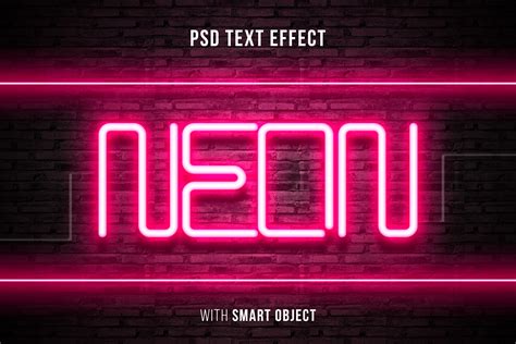 Neon Text Effect Graphic By Rifaudin28 Creative Fabrica