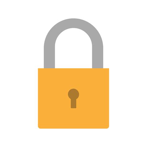 Padlock Icon Vector Illustration Vector Art At Vecteezy