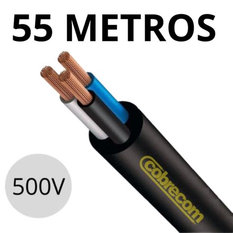 Fio Cabo De Cobre Preto Pp X Mm Com Metros Leroy Merlin