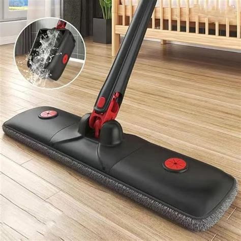 Hand Free Wash Self Wringing Flat Mop 360 Degree