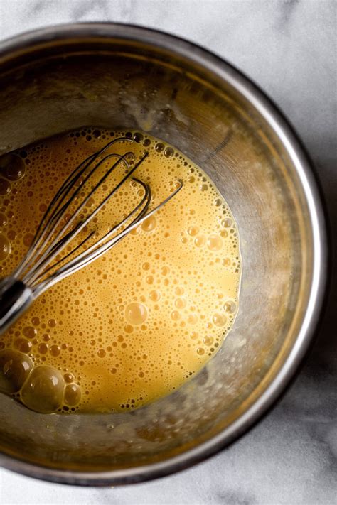 Slow Scrambled Eggs Cooking With Cocktail Rings
