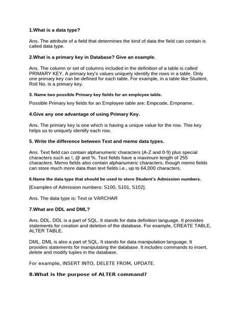 X Dbms Notes Pdf Table Database Databases