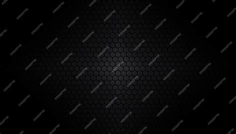 Premium Photo Black Hexagonal Grid Abstract Background And Gradient