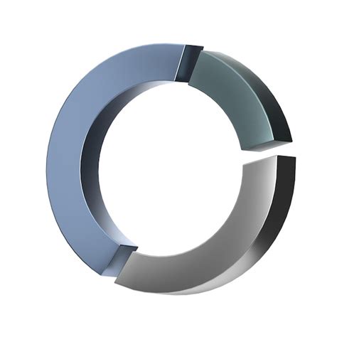 Premium Photo Blender Illustration Donut Chart