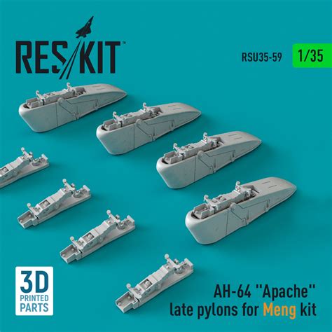 Ah 64 Apache Late Pylons For Meng Kit Res Kit U35 0059