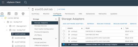 Configure Esxi Nvmetcp Host Virtual Networking Smartfabric Storage