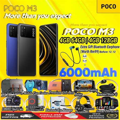 Poco M Pro G Poco M Gb Gb Ready Stock Gift Worth Rm Shopee Malaysia