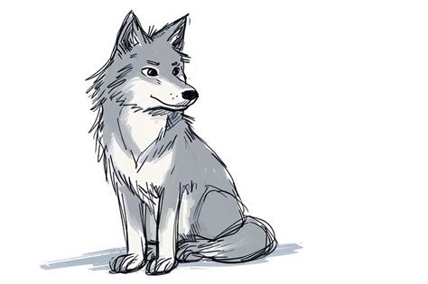 Hand Drawn Sketch Cartoon Wolf Drawing Free Photo Illustration Rawpixel